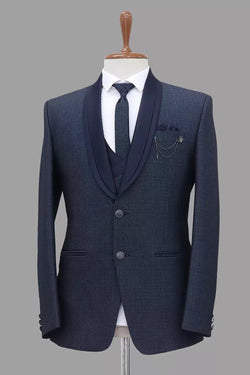 Light Blue Solid Polyester Terlene Designer Suit – South India Shopping ...